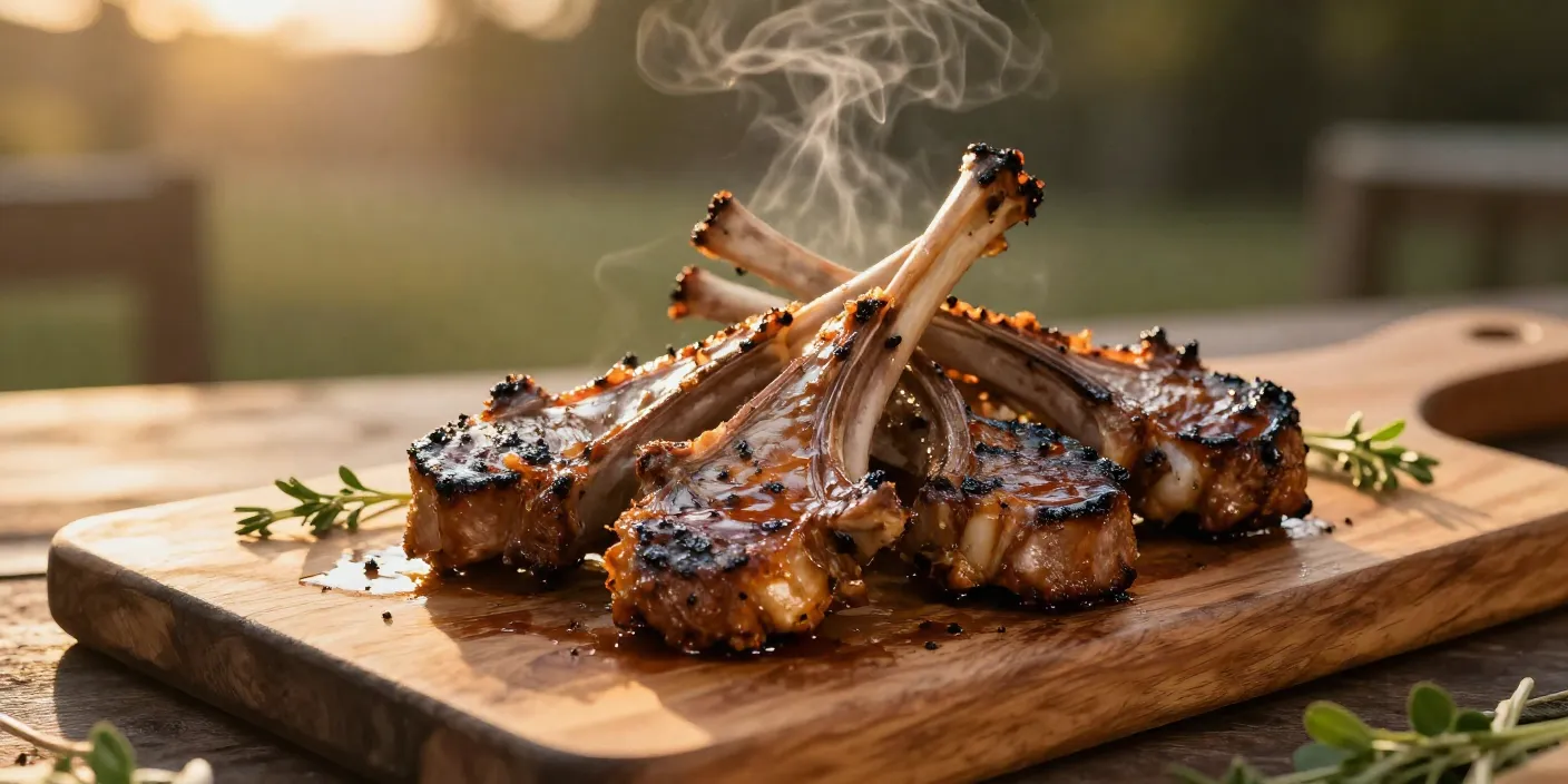Grilled Marinated Lamb Chops at HomeBookOfFoods